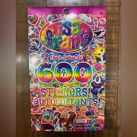 Lisa Frank | Office | Lisa Frank Sticker Book 60 Stickers 5 Sticker ...